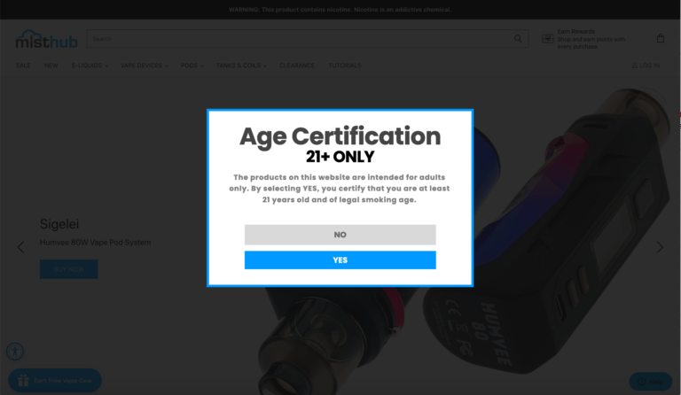 How To Add An Age Verification Pop-Up To Any Website - Justuno