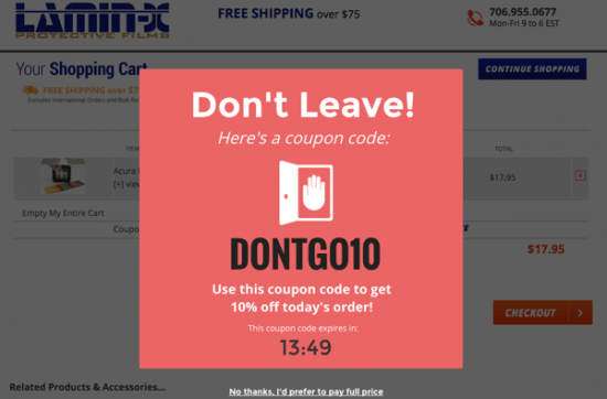 The Ultimate Guide to Exit Offers: Reducing Bounce Rate, Browse & Cart ...